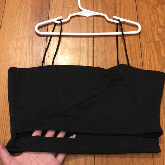 SHEIN | Tops | Shien Crop Top With Slit | Poshmark